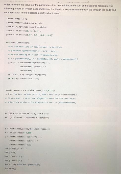 Solved we are doing Least squares curve fitting for | Chegg.com