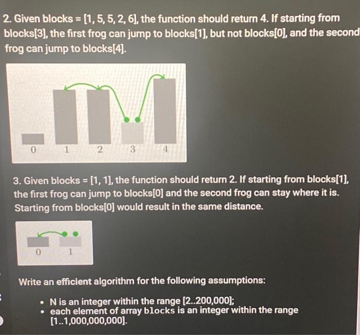 There are N blocks, numbered from 0 to N−1, arranged | Chegg.com