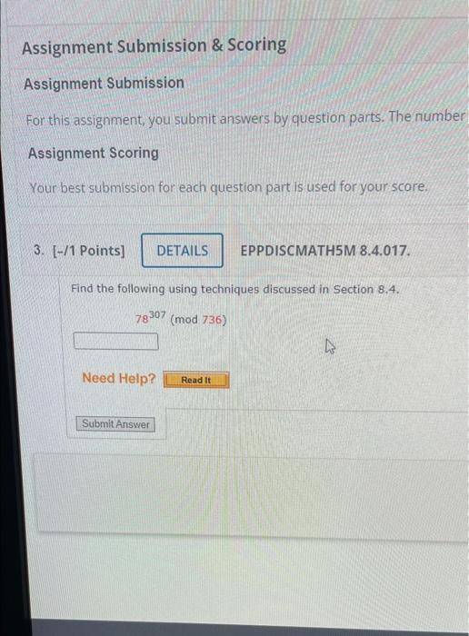 Solved Assignment Submission & Scoring Assignment Submission | Chegg.com
