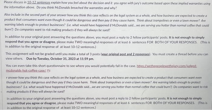 We briefly discussed the case of the infamous | Chegg.com