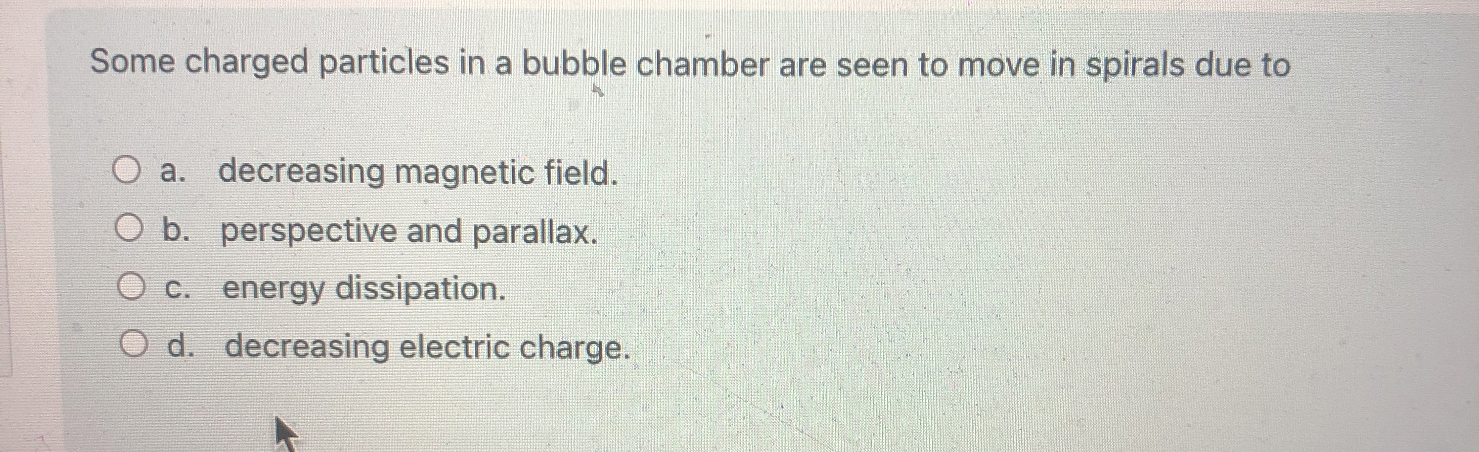 Solved Some charged particles in a bubble chamber are seen | Chegg.com