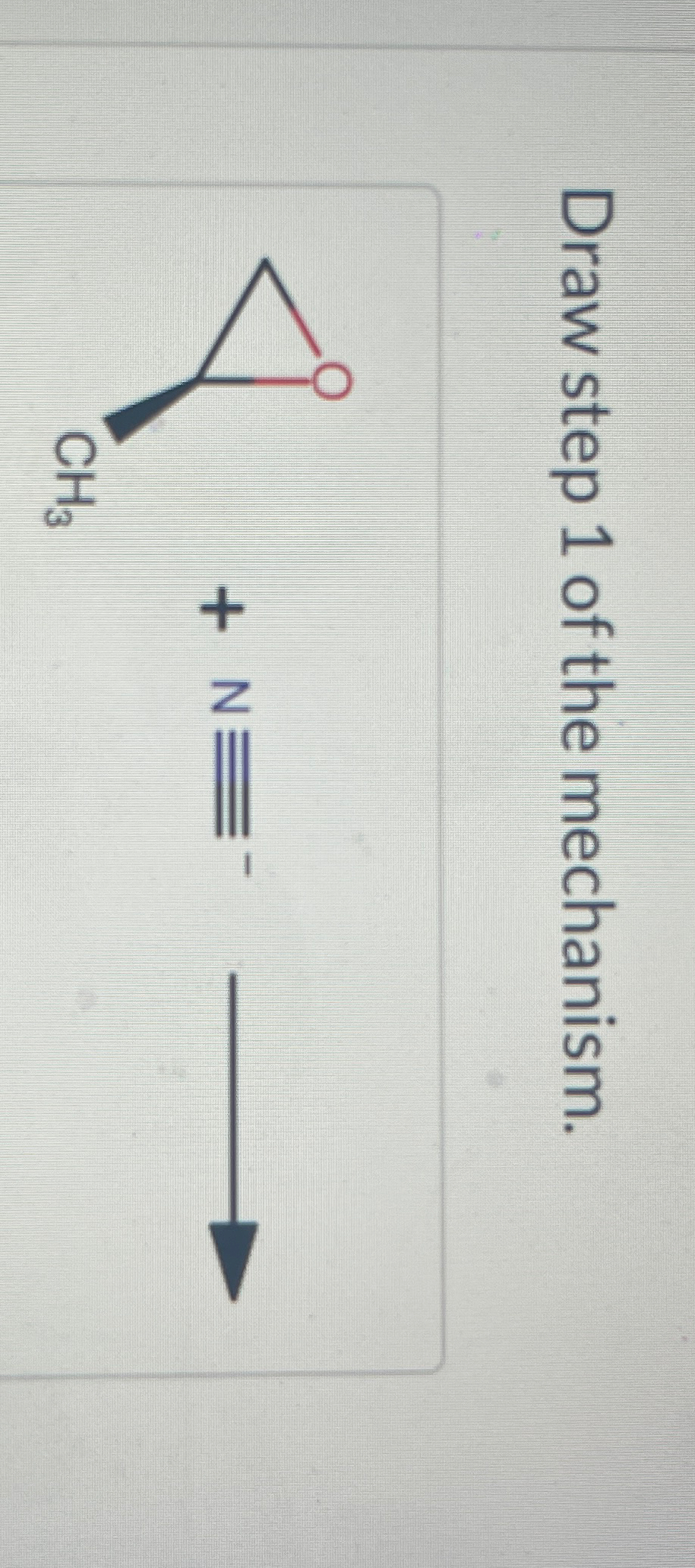 Solved Draw step 1 ﻿of the mechanism. | Chegg.com