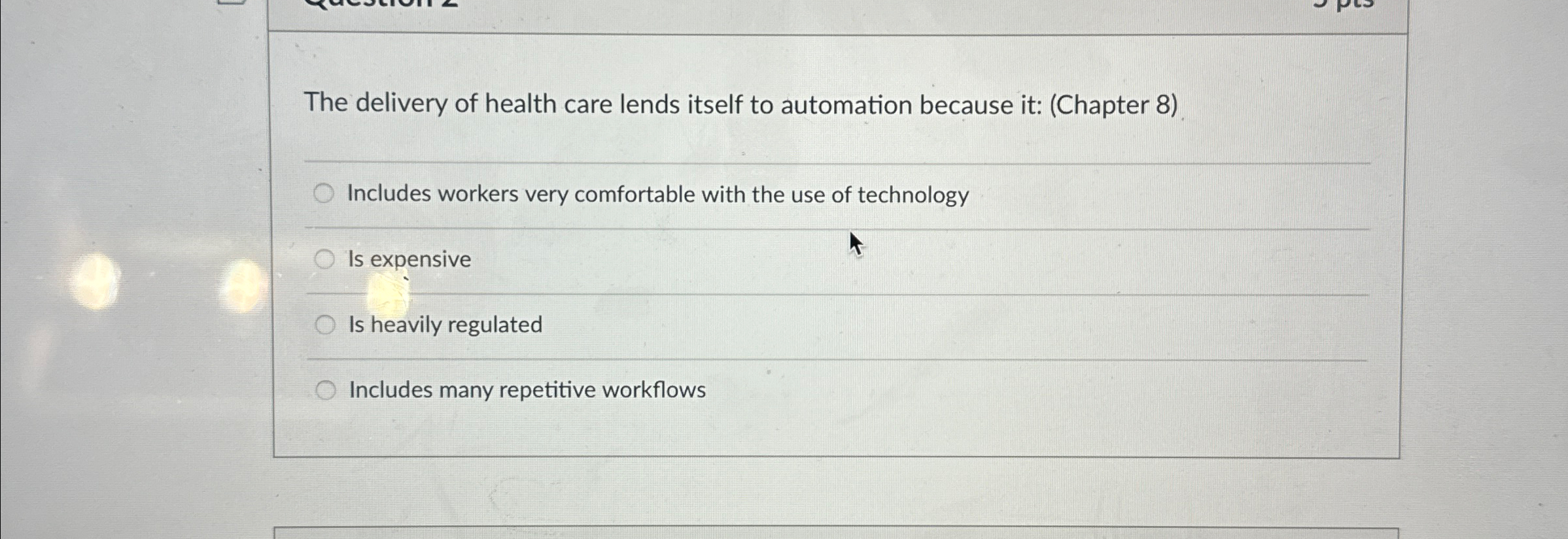 Solved The delivery of health care lends itself to | Chegg.com