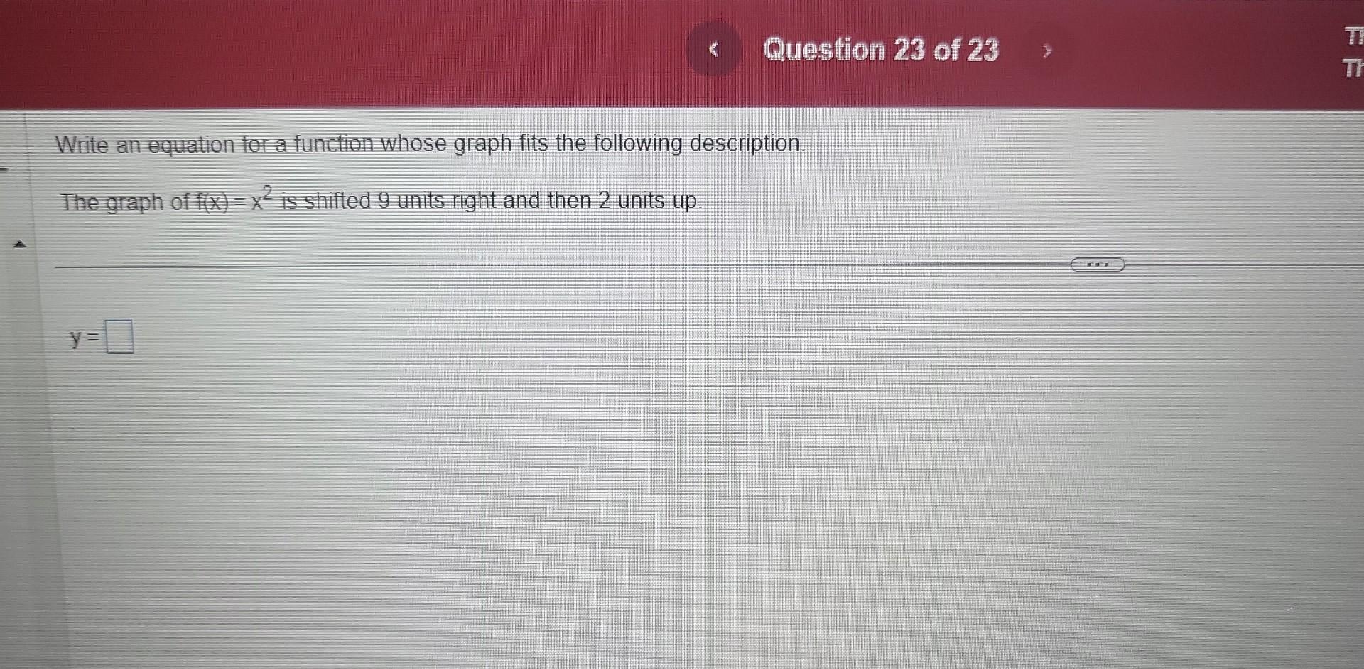 Solved Write an equation for a function whose graph fits the | Chegg.com
