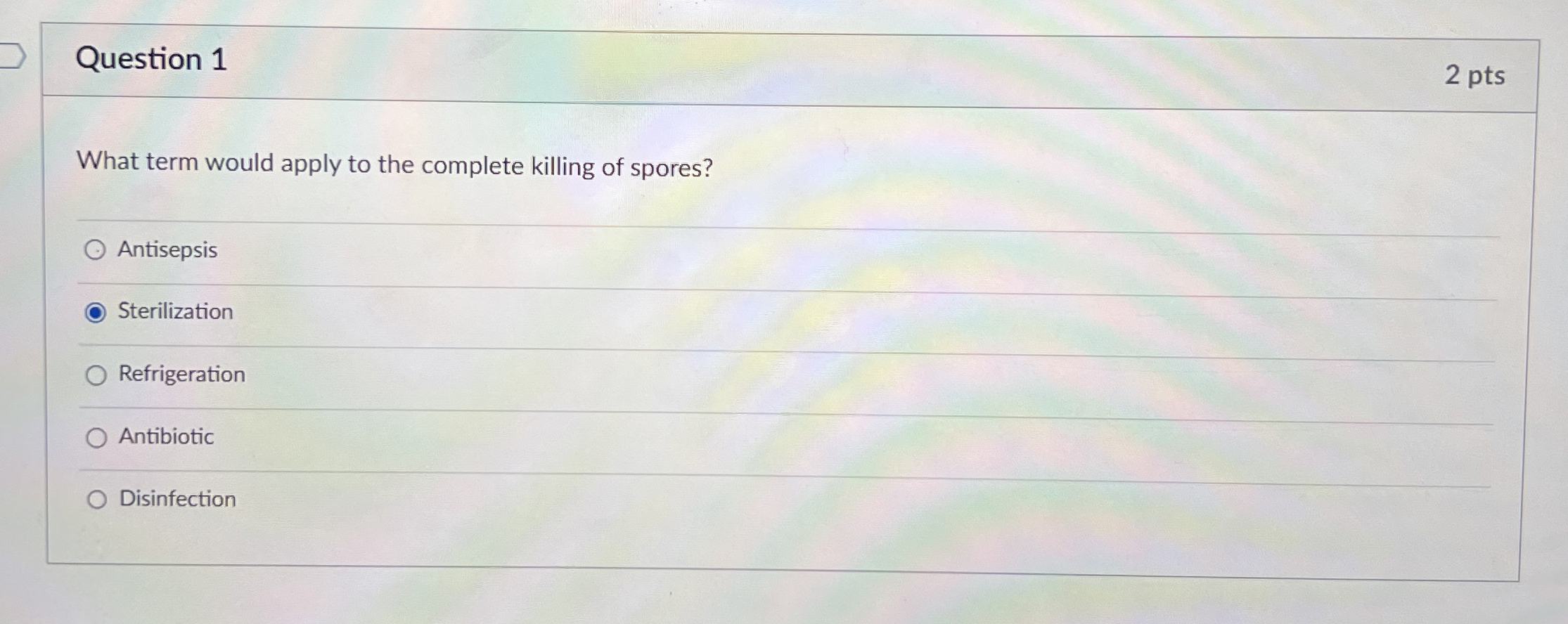 Solved Question 12 ﻿ptsWhat term would apply to the complete | Chegg.com