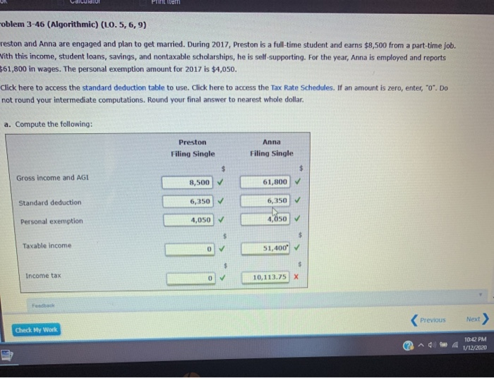 Solved Print iterm roblem 3-46 (Algorithmic) (LO. 5, 6, 9) | Chegg.com Solved Print iterm roblem 3-46 (Algorithmic) (LO. 5, 6, 9) | Chegg.com