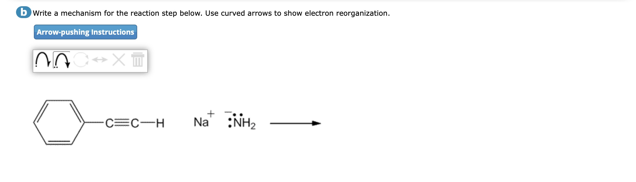 Solved b Write a mechanism for the reaction step below. Use | Chegg.com