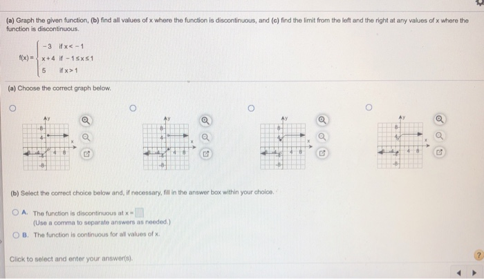 Solved A Graph The Given Function B Find All Values Of 6149
