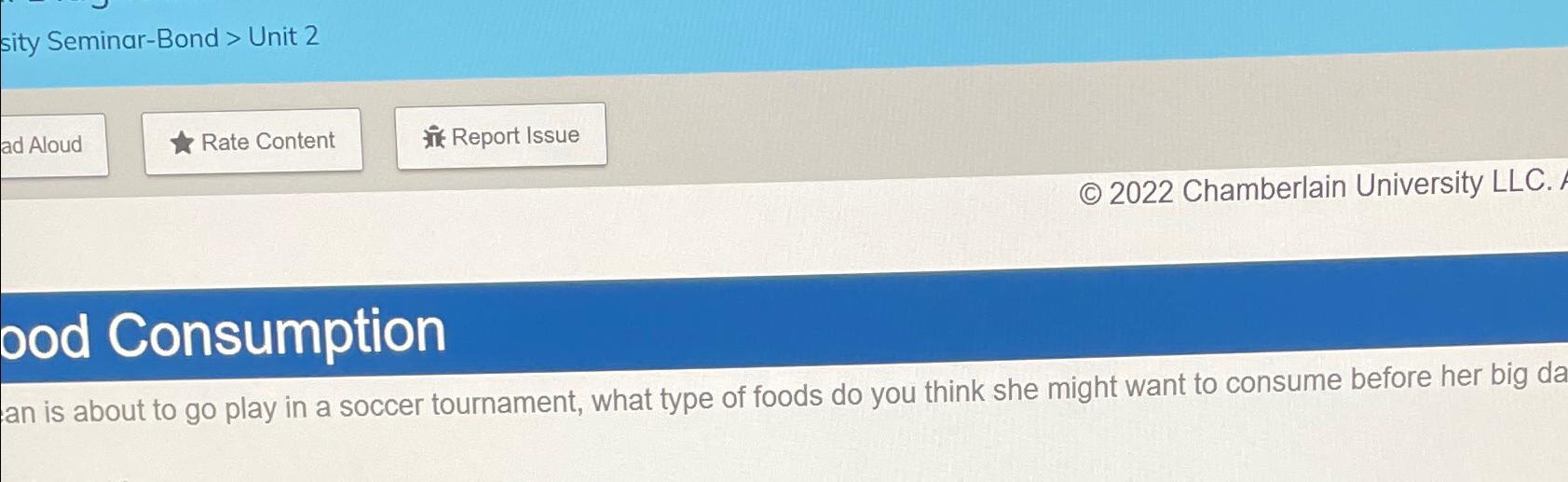 Solved sity Seminar-Bond > ﻿Unit 2(c) 2022 ﻿Chamberlain | Chegg.com