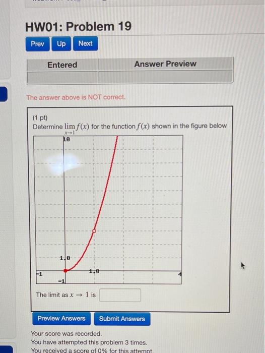 Solved HW01: Problem 19 Prev Up Next Entered Answer Preview | Chegg.com