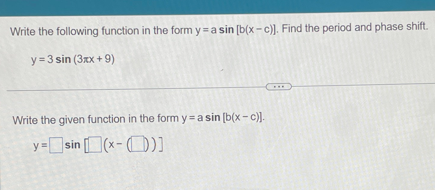 Solved Write the following function in the form | Chegg.com