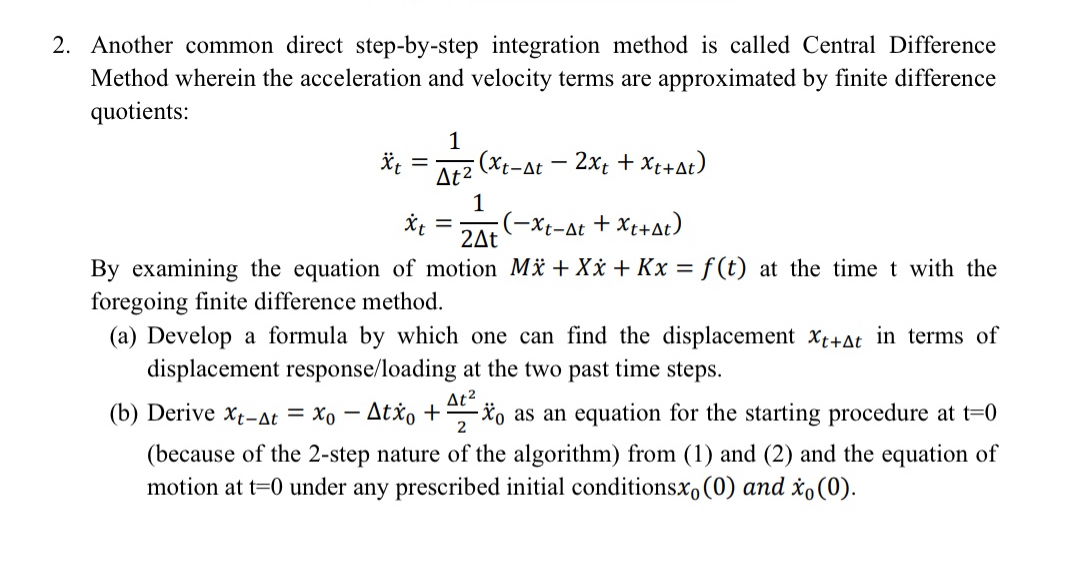 Solved Another common direct step-by-step integration method | Chegg.com