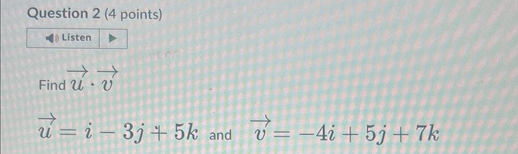 Solved Question 2 (4 ﻿points)(1) ﻿ListenFind | Chegg.com