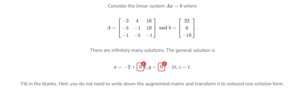 Solved Consider the linear system Ax=b | Chegg.com
