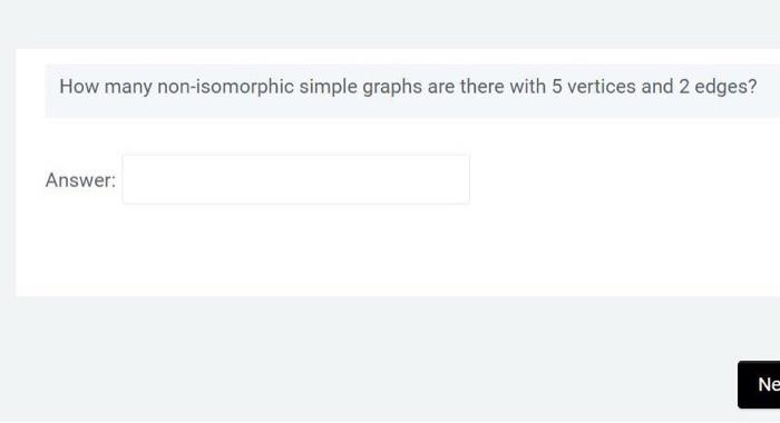 Solved How many non-isomorphic simple graphs are there with | Chegg.com