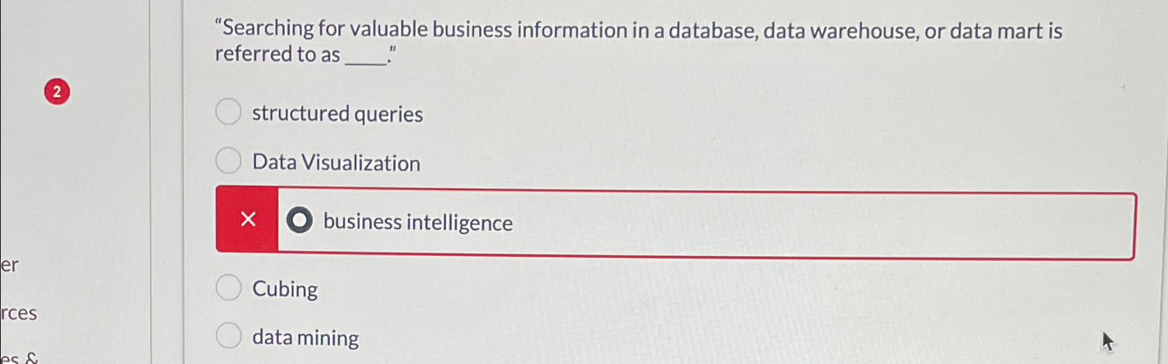 Solved "Searching for valuable business information in a | Chegg.com