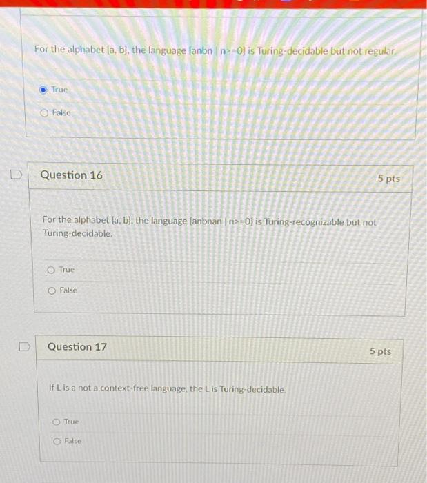Solved There exists a language L that is Turing-decidable | Chegg.com
