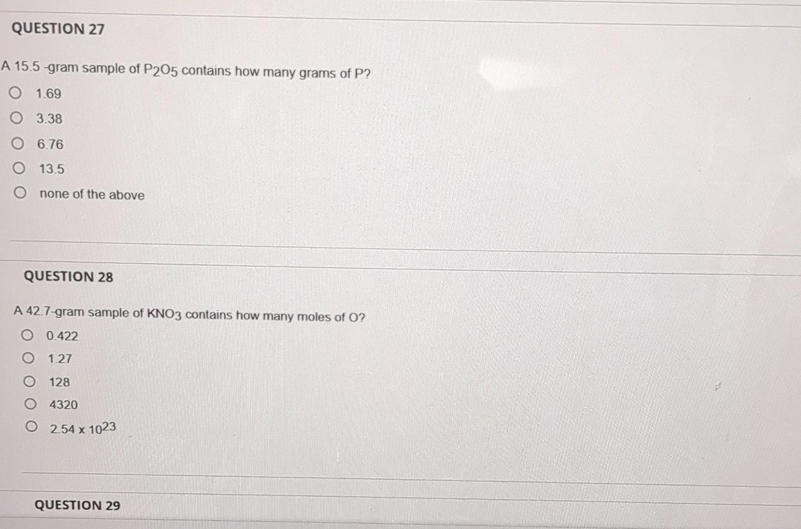 Solved A 15.5 -gram sample of P2O5 contains how many grams | Chegg.com