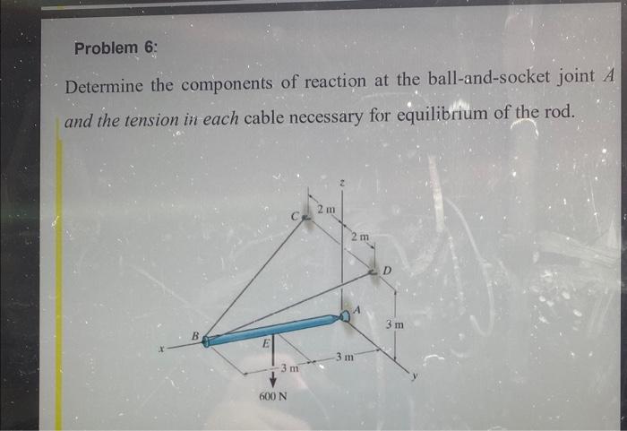 [Solved]: Determine the components of reaction at the ball-