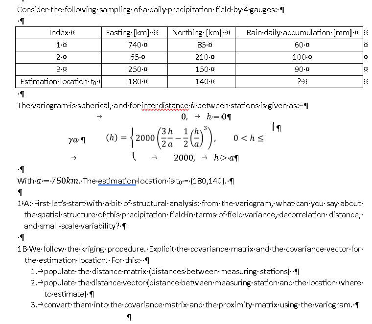 Solved .IIthe-spatial-structure-of-this-precipitation | Chegg.com
