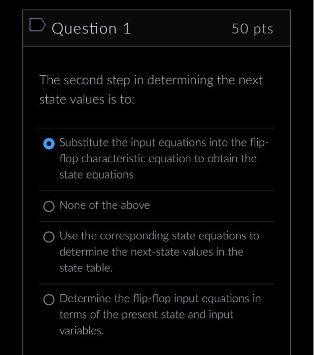 Solved Determine the flip-flop input equations in terms of | Chegg.com