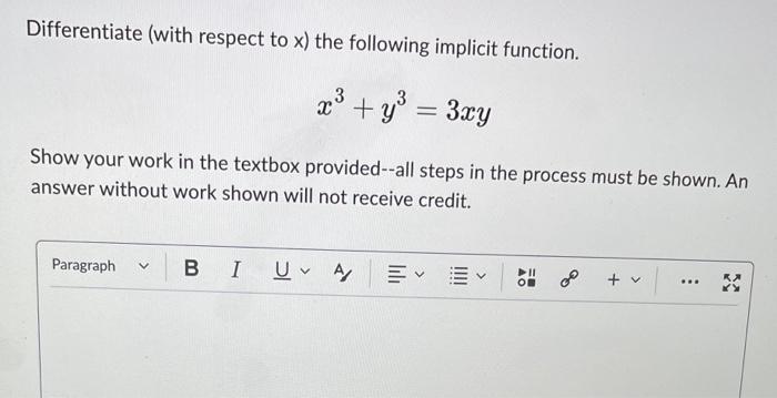 Solved Differentiate (with respect to x ) the following | Chegg.com