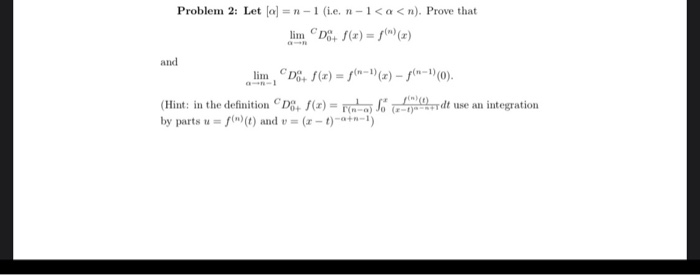 Solved Problem 2: Let [a] = n - 1 (i.e. n-1 | Chegg.com