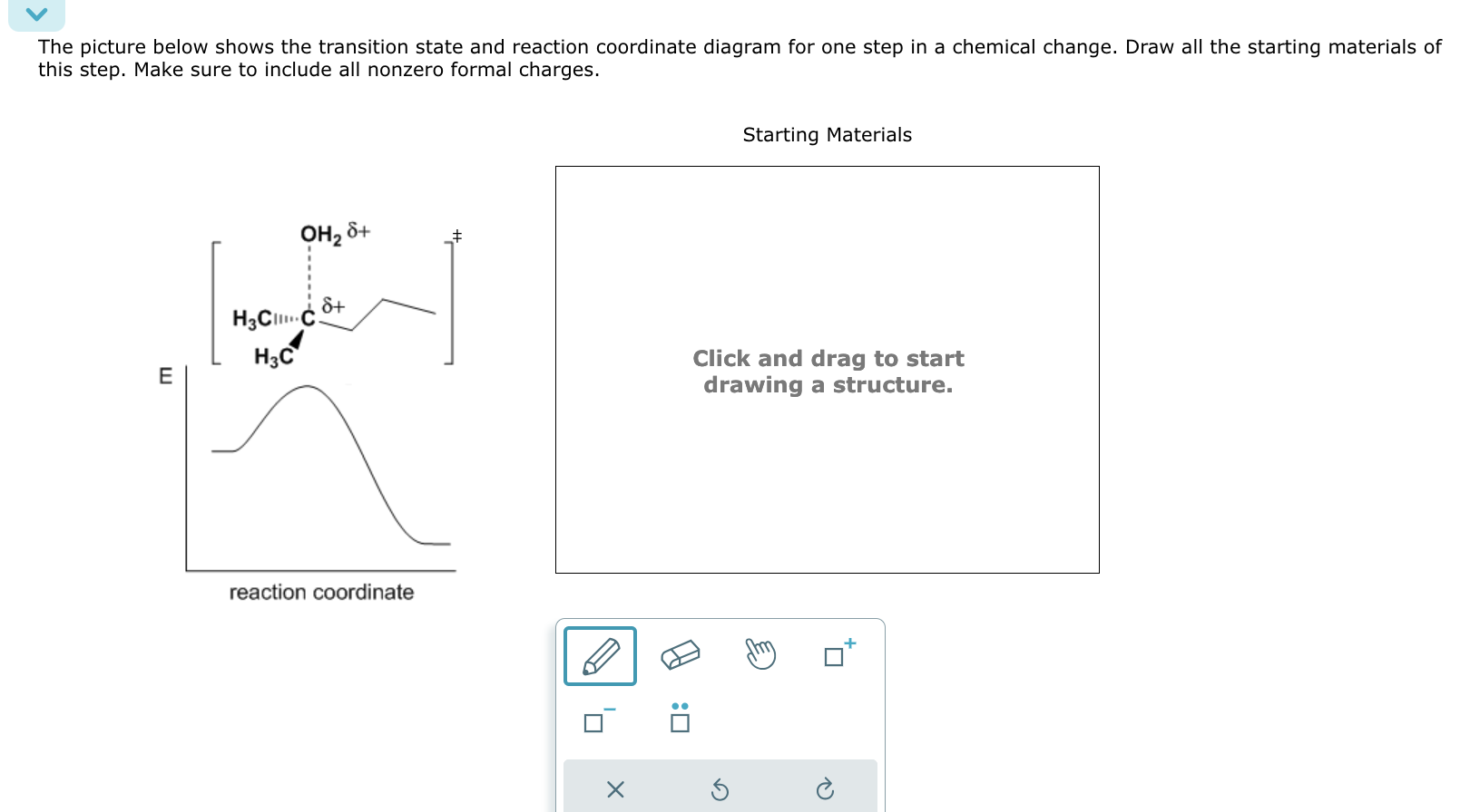 The picture below shows the transition state and | Chegg.com