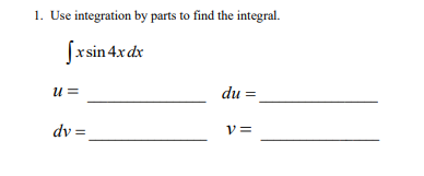 Solved Use integration by parts to find the | Chegg.com