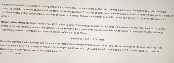 Solved Regression analysis is a statistical technique that | Chegg.com