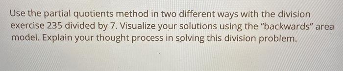 Use the partial quotients method in two different | Chegg.com