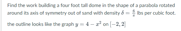 Solved what is the equation I use to find the volume of this | Chegg.com