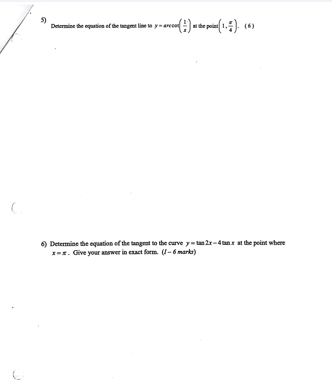 Solved Solve all pleaseDetermine the equation of the tangent | Chegg.com
