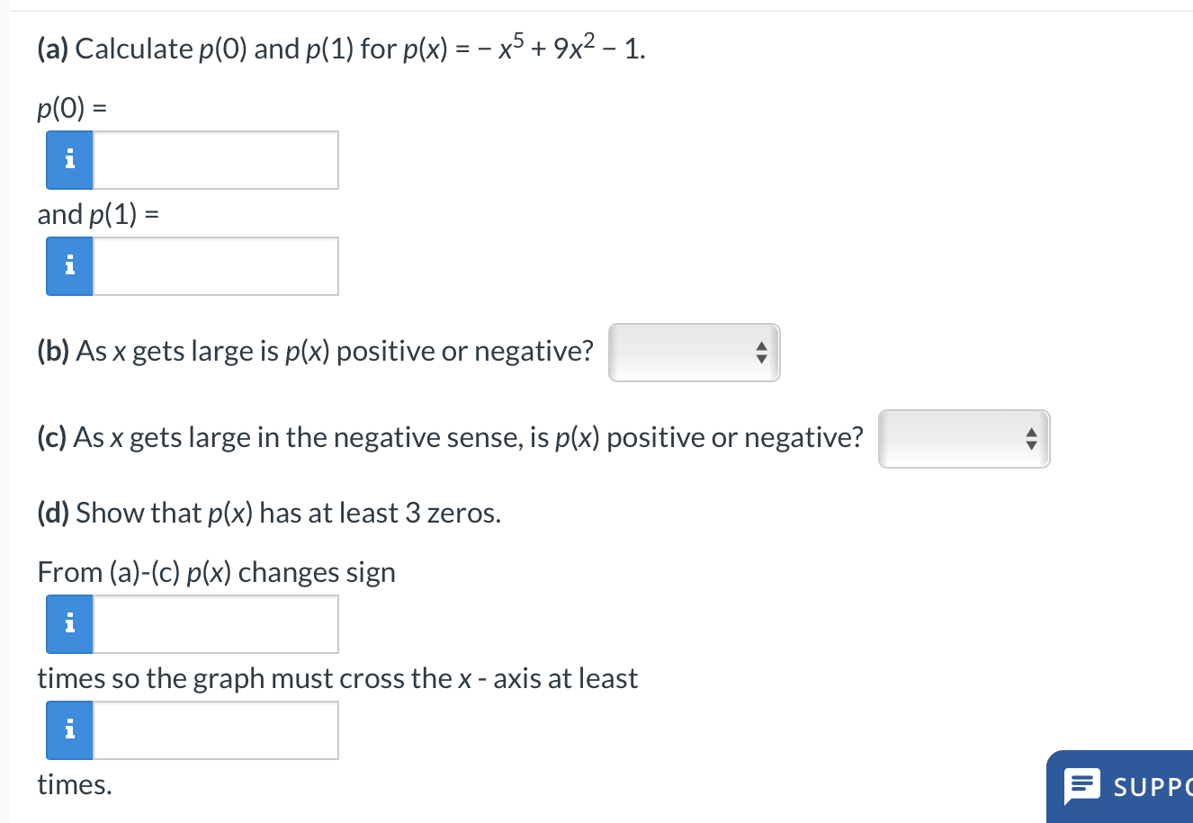 Solved (a) ﻿Calculate p(0) ﻿and p(1) ﻿for | Chegg.com
