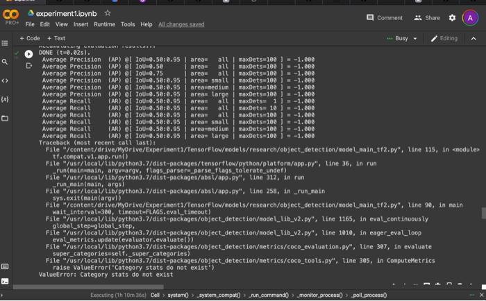 Solved I am trying to train mask RCNN model. I successfully | Chegg.com