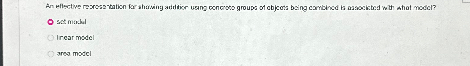 Solved An effective representation for showing addition | Chegg.com