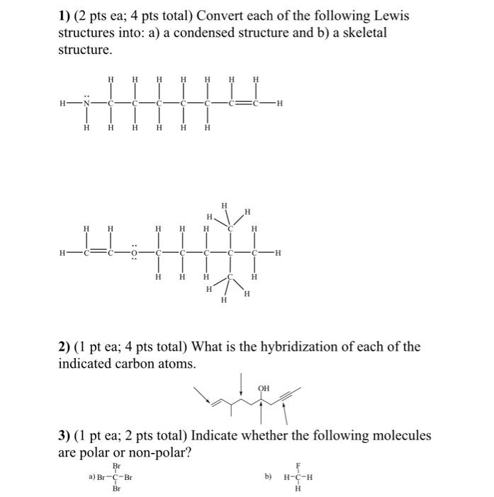 Solved 1) ( 2 pts ea; 4 pts total) Convert each of the | Chegg.com