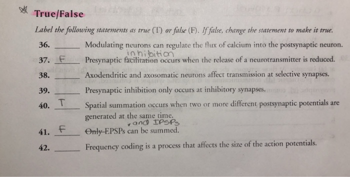 Solved True/False Label the following statements as true (T) | Chegg.com