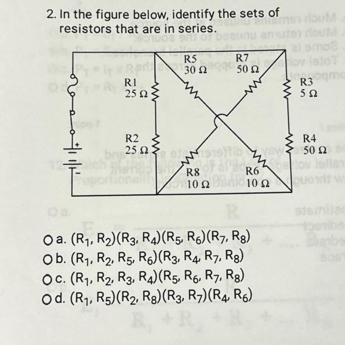 Solved 2. In the figure below, identify the sets of | Chegg.com