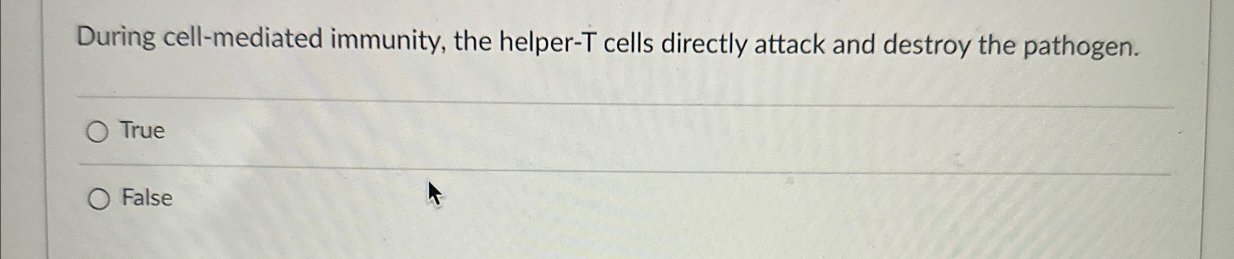 Solved During cell-mediated immunity, the helper-T cells | Chegg.com