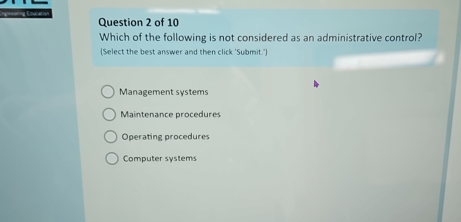 Solved Engnesing EsucationQuestion 2 ﻿of 10Which of the | Chegg.com