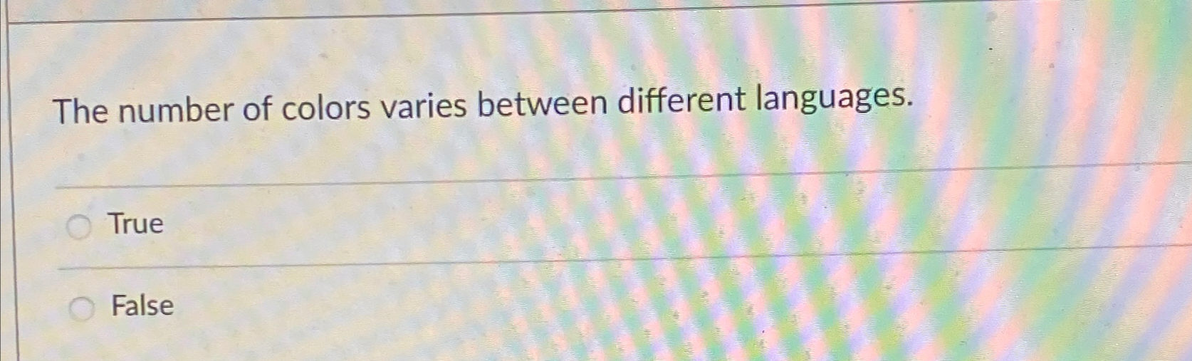 Solved The number of colors varies between different | Chegg.com