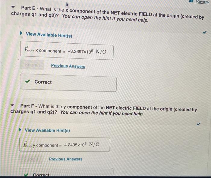 Solved Part L - Find the direction of the NET electric FORCE | Chegg.com