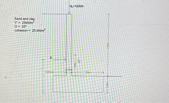 Solved EXERCISE 2 (12 POINTS) The cantilever retaining wall | Chegg.com
