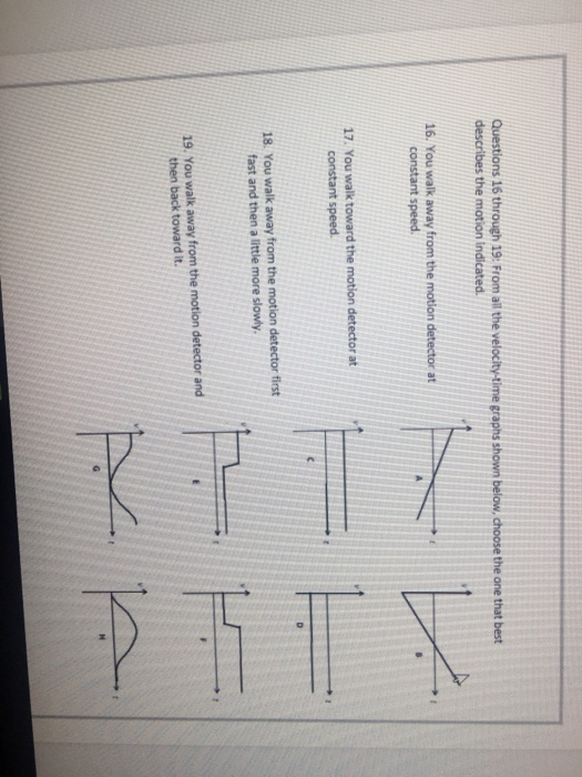 Solved In this lab, you will use a motion detector to study | Chegg.com