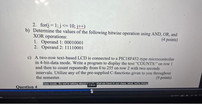Solved jˉ=i≫2; 8. The v: 20xEC is a two's complement, 8 | Chegg.com