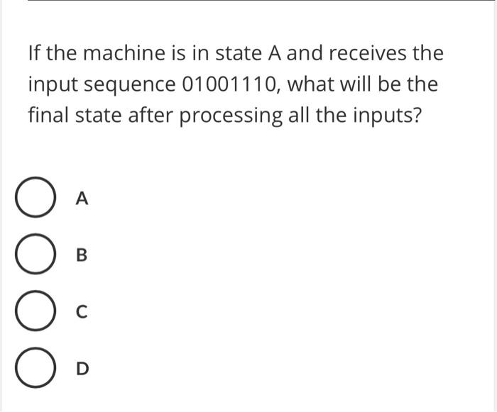 Solved \begin{tabular}{|l|l|l|} \hline Current State & Input | Chegg.com