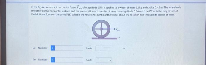 Solved In the figure, a constant horizontal force Fav of | Chegg.com