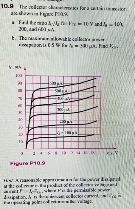 Solved 10.6 Given the circuit of Figure P10.6, determine the | Chegg.com