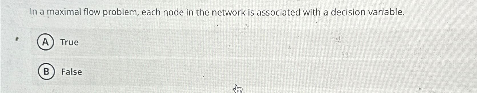 Solved In a maximal flow problem, each node in the network | Chegg.com